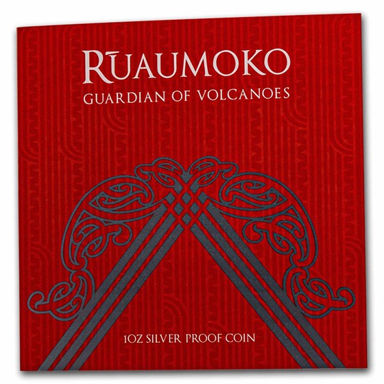 Buy 2023 New Zealand 1 oz Silver Proof Ruaumoko Guardian of Volcanoes ...