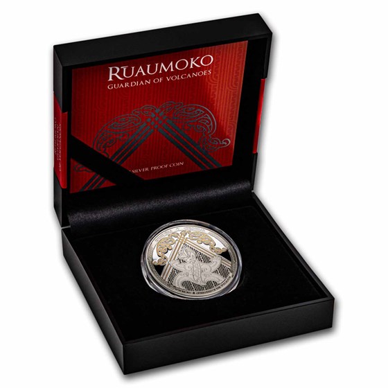 Buy 2023 New Zealand 1 oz Silver Proof Ruaumoko Guardian of Volcanoes ...