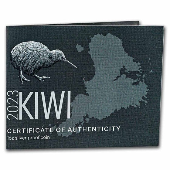Buy 2023 New Zealand 1 oz Silver Proof Tokoeka Kiwi | APMEX