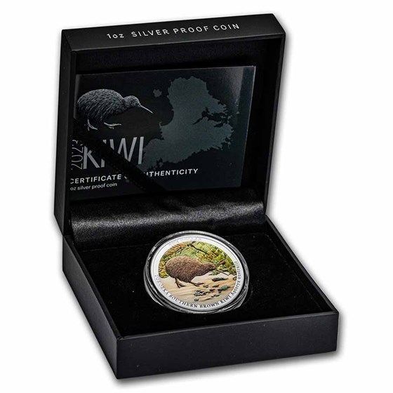 Buy 2023 New Zealand 1 oz Silver Proof Tokoeka Kiwi | APMEX