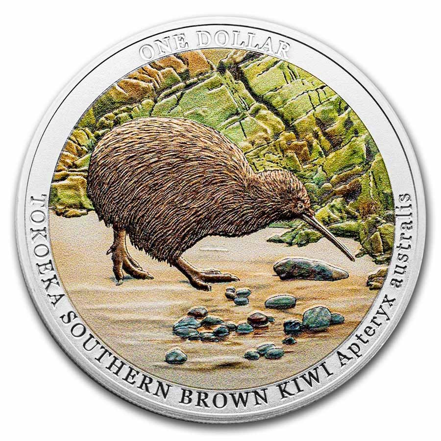 Buy 2023 New Zealand 1 oz Silver Proof Tokoeka Kiwi | APMEX