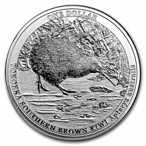 Buy 2023 New Zealand 1 oz Silver Tokoeka Kiwi Specimen | APMEX