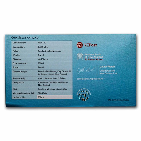 Buy 2023 New Zealand 2-Coin Silver Avatar; Pandoran Fauna | APMEX