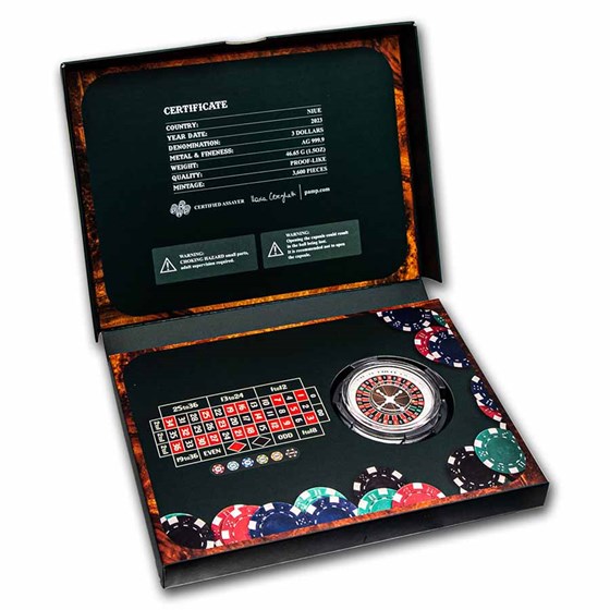 Buy 2023 Niue 1.5 oz Silver Proof Roulette Wheel Spinning Coin | APMEX