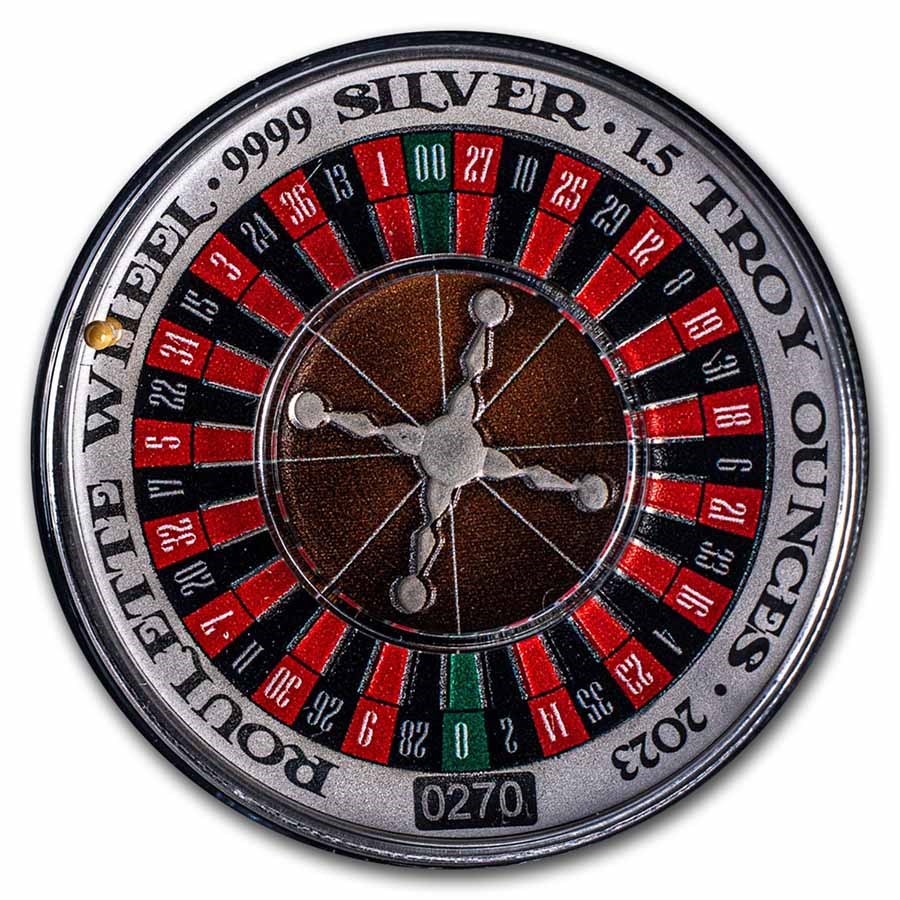 Buy 2023 Niue 1.5 oz Silver Proof Roulette Wheel Spinning Coin | APMEX