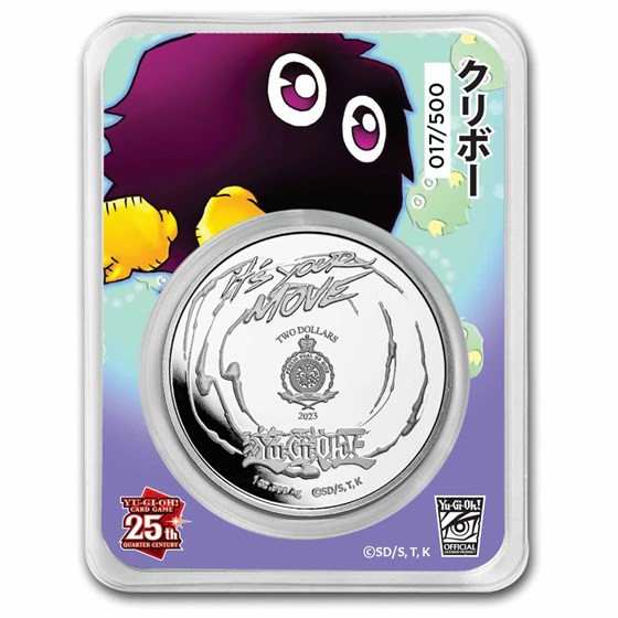 Buy 2023 Niue 1 oz Color Ag $2 Yu-Gi-Oh! - Kuriboh, In TEP | APMEX