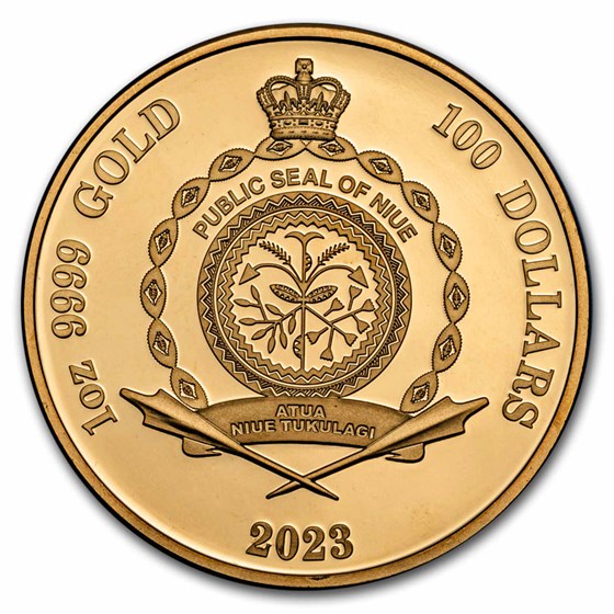 Buy 2023 Niue 1 oz Gold Captain Cook Crosses The Antarctic Circle | APMEX