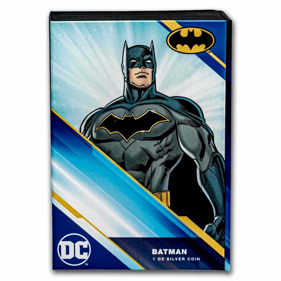 2023 Niue 1 oz Silver $2 Batman Rectangular Poster Coin