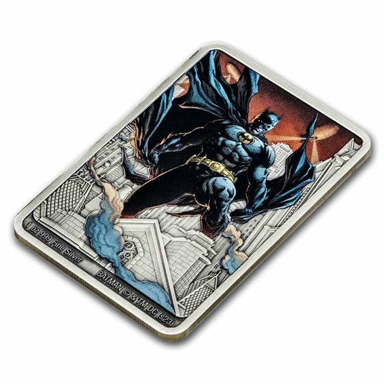 2023 Niue 1 oz Silver $2 Batman Rectangular Poster Coin