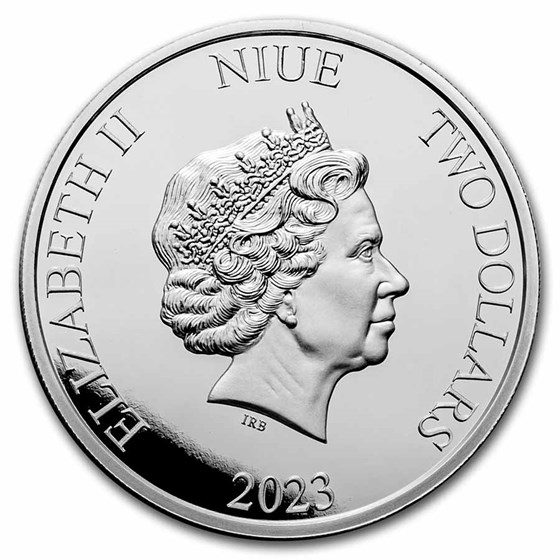 Buy 2023 Niue 1 oz Silver $2 Colorized Lunar Year of the Rabbit Proof ...