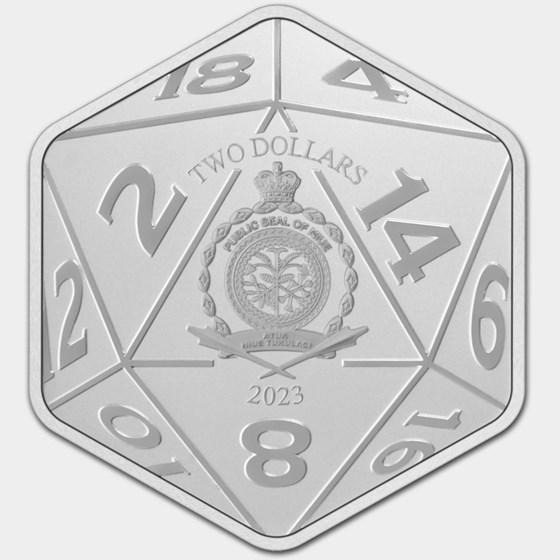 Buy 2023 Niue 1 oz Silver $2 Dungeons & Dragons Hexagonal Coin | APMEX