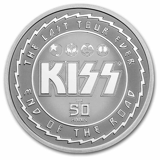 Buy 2023 Niue 1 oz Silver $2 KISS 50th Anniversary BU in TEP | APMEX