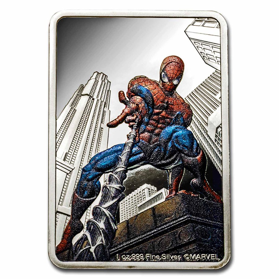 Buy 2023 1 oz Silver Marvel: Spider Man Poster Coin | APMEX
