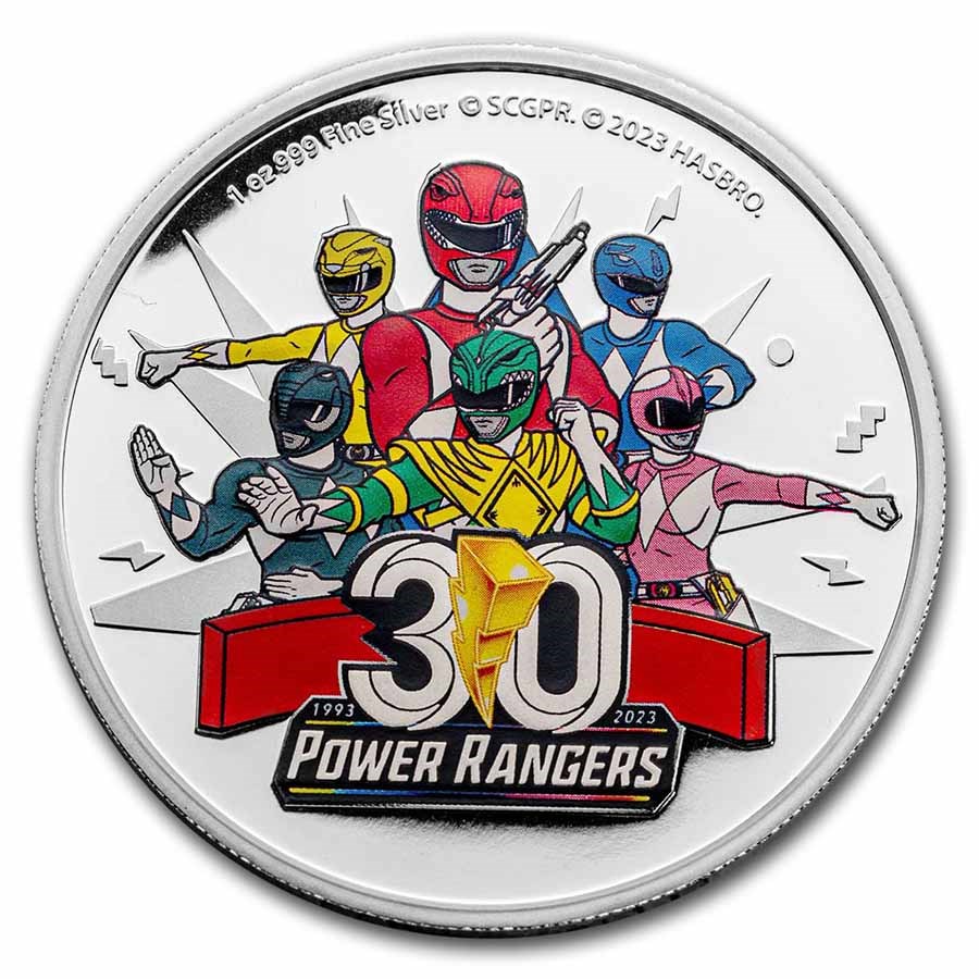 Buy 2023 Niue 1 oz Silver $2 Power Rangers 30th Anniversary | APMEX