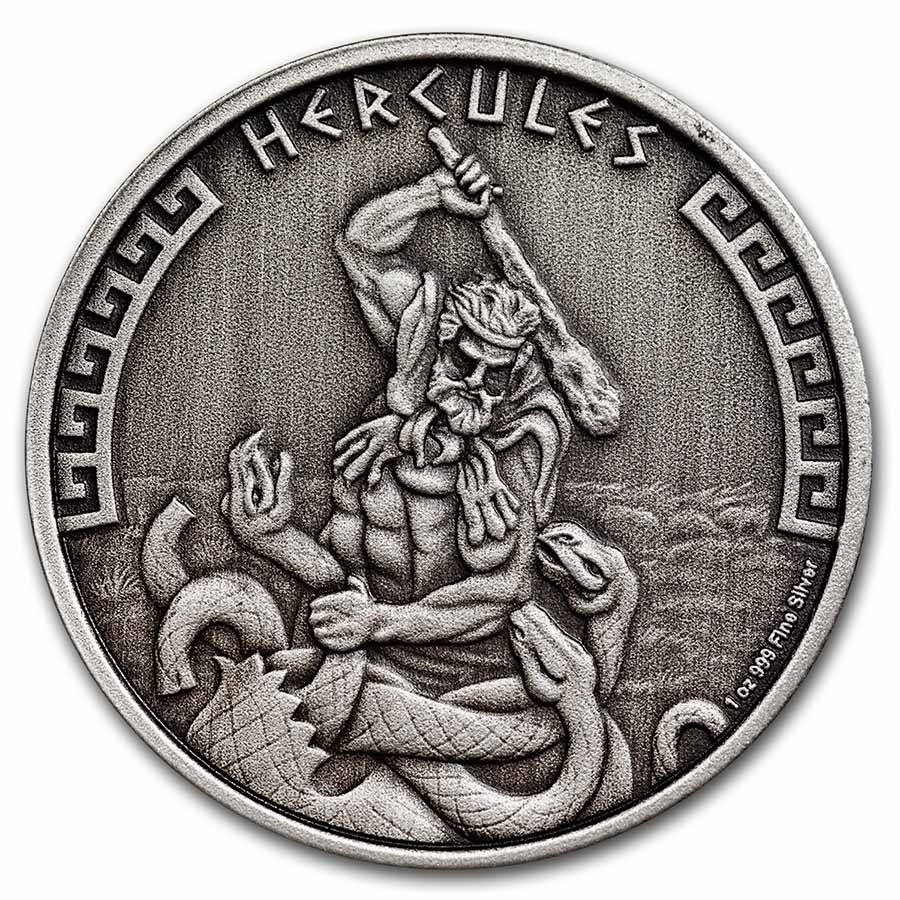 Buy 2023 Niue 1 oz Silver Antique Heroes of Greek Mythology: Hercules ...