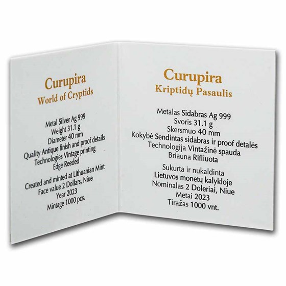 Buy 2023 Niue 1 oz Silver Antique World of Cryptids: Curupira | APMEX