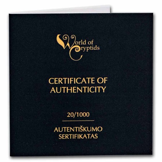 2023 Niue 1 oz Silver Antique World of Cryptids: Yeti