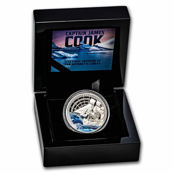 Buy 2023 Niue 1 oz Silver Captain Cook Crosses The Antarctic Circle | APMEX