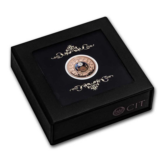 2023 Niue 1 oz Silver Faberge Eggs: Pocket Watch (Dmg. Box)
