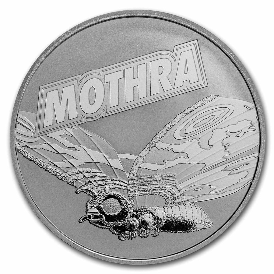 Buy 2023 Niue 1 oz Silver Mothra Coin BU (Spotting) | APMEX