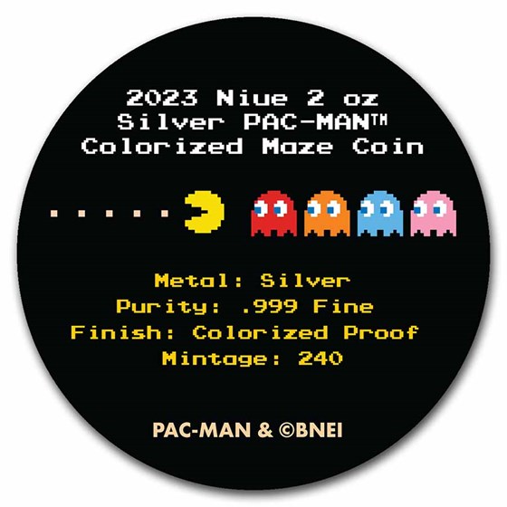 Buy 2023 2 oz Silver PAC-MAN Maze Proof Coin | APMEX