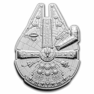 Buy 2023 Niue 2 oz Silver $2 Star Wars Millennium Falcon Shaped Coin ...