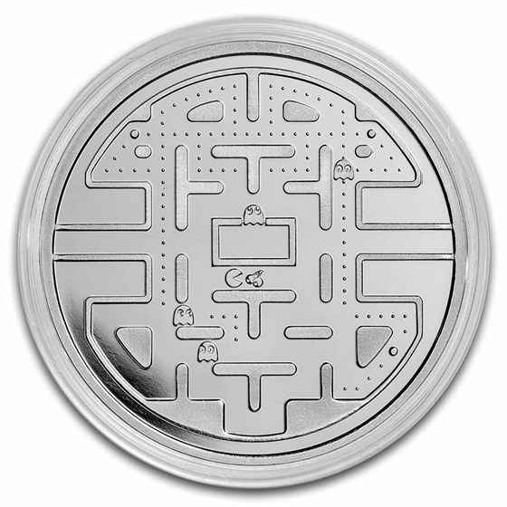 Buy 2023 Niue 2 oz Silver $5 PAC-MAN Circular Maze Coin | APMEX