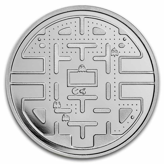 Buy 2023 Niue 2 oz Silver $5 PAC-MAN Circular Maze Coin | APMEX