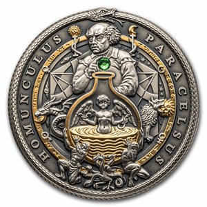 Buy 2023 Niue 2 oz Silver Antique Alchemist: Homunculus Paracelsus | APMEX