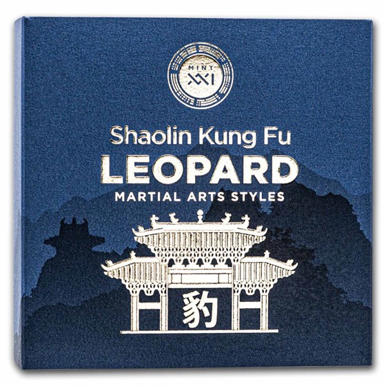 Buy 2023 Niue 2 oz Silver Antique Shaolin Kung Fu Leopard | APMEX