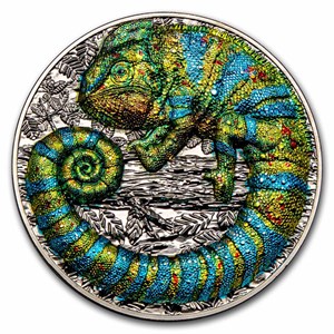Buy 2023 Niue 2 oz Silver Colorized Chameleon Coin | APMEX