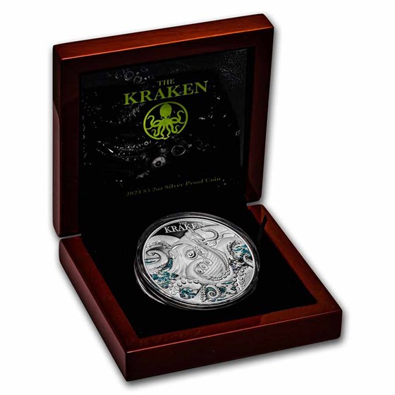 Buy 2023 Niue 2 oz Silver Proof Mythical Creatures; The Kraken | APMEX