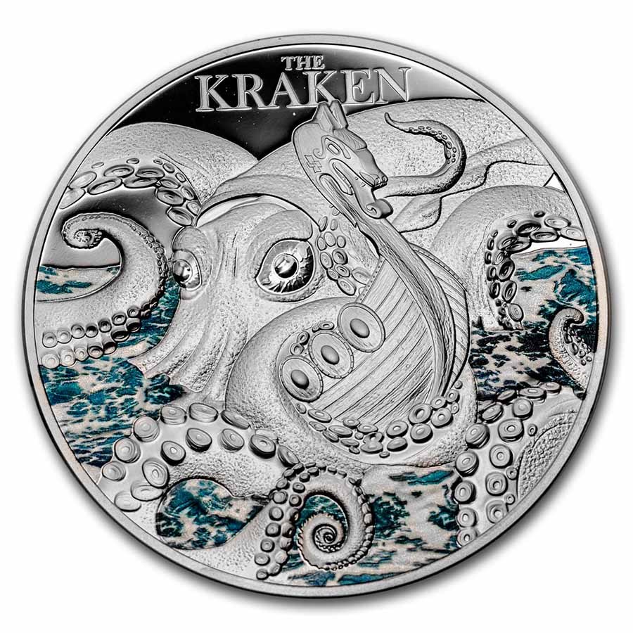 Buy 2023 Niue 2 oz Silver Proof Mythical Creatures; The Kraken | APMEX