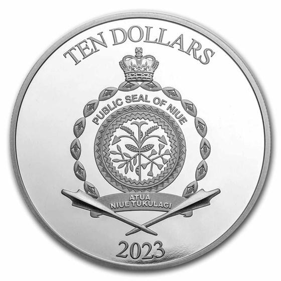 2023 Niue 3 oz Silver Coin $10 DC Villains: THE RIDDLER™