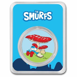 Buy 2023 Niue 1 oz Silver Smurfs Papa Smurf Colorized | APMEX