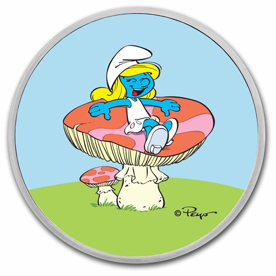 Buy 2023 Niue 1 oz Silver Smurfs Smurfette Colorized | APMEX