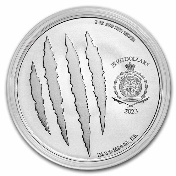 Buy 2023 Niue Colorized 2 oz Silver King Ghidorah Coin | APMEX