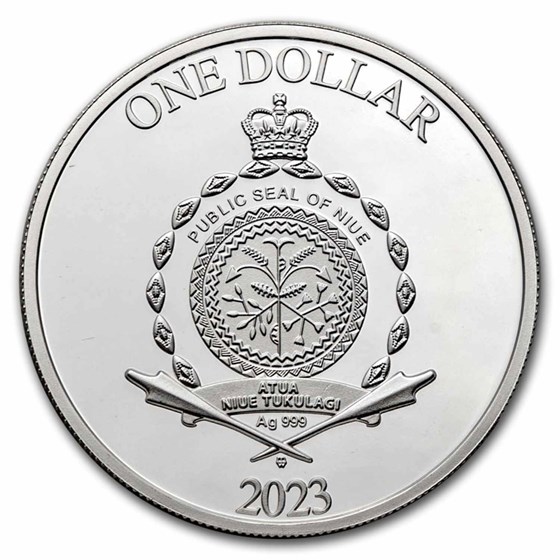 2023 Niue Silver Proof Wedding Anniversary Coin
