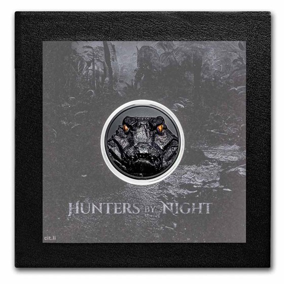 Buy 2023 Palau 2 oz Silver Hunters by Night: Caiman | APMEX