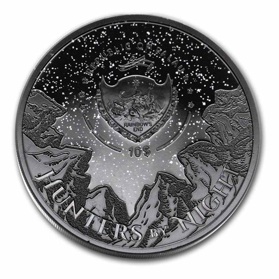 Buy 2023 Palau 2 oz Silver Hunters by Night: Caiman | APMEX