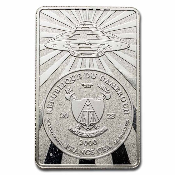 Buy 2023 Republic of Cameroon 1 oz Silver Colorized UFO Bar Coin | APMEX