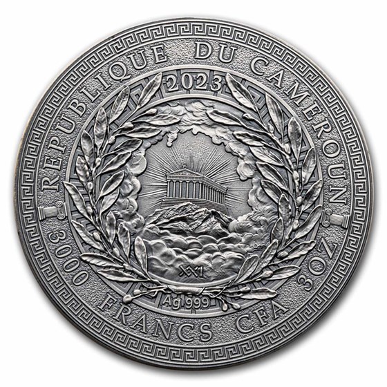 Buy 2023 Republic of Cameroon 3 oz Silver Greek Mythology; Artemis | APMEX