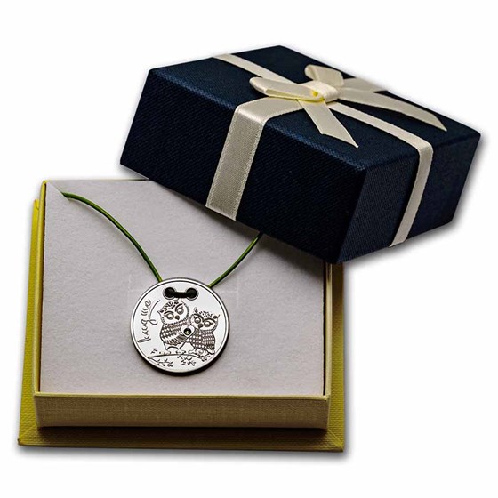 Buy 2023 Republic of Cameroon Silver Coin Hug Me; Owls Pendant | APMEX