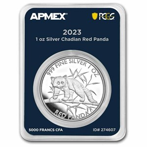 Buy 2023 Republic of Chad 1 oz Silver Red Panda (MD Premier + PCGS) | APMEX