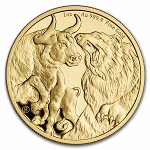 Buy 2023 Republic of Tchad 1 oz Gold Bull & Bear | APMEX