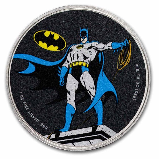 Buy 2023 Samoa 1 oz Silver DC Comics Batman Colorized with TEP | APMEX