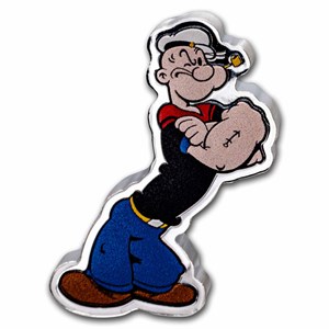 Buy 2023 Samoa 1 oz Silver Popeye Shaped Coin | APMEX