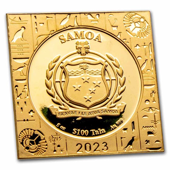 Buy 2023 Samoa 5 oz Gold Pyramid of Giza Shaped Coin | APMEX