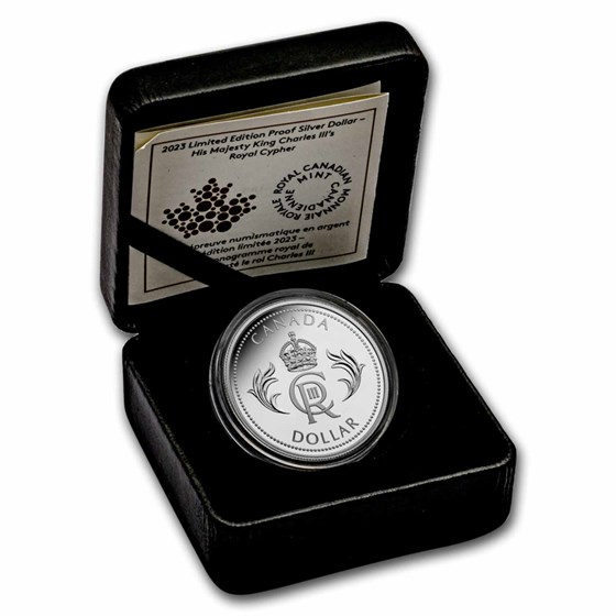 Buy 2023 Silver Dollar His Majesty King Charles III’s Royal Cypher | APMEX