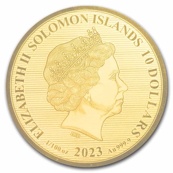 2023 Solomon Islands 1/100 oz Aztec Gold (Coin Only)